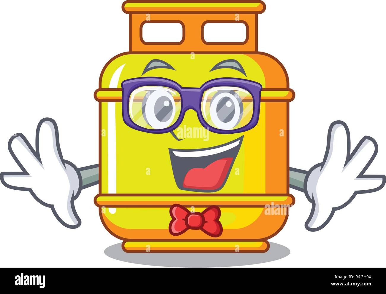 Geek gas tank operating the character cooking Stock Vector Image & Art ...