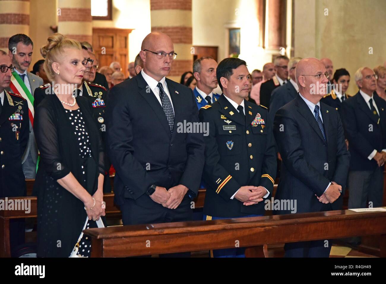 From left, Dr. Orietta Canova, Prosecutor of Vicenza, Mr. Frank W ...