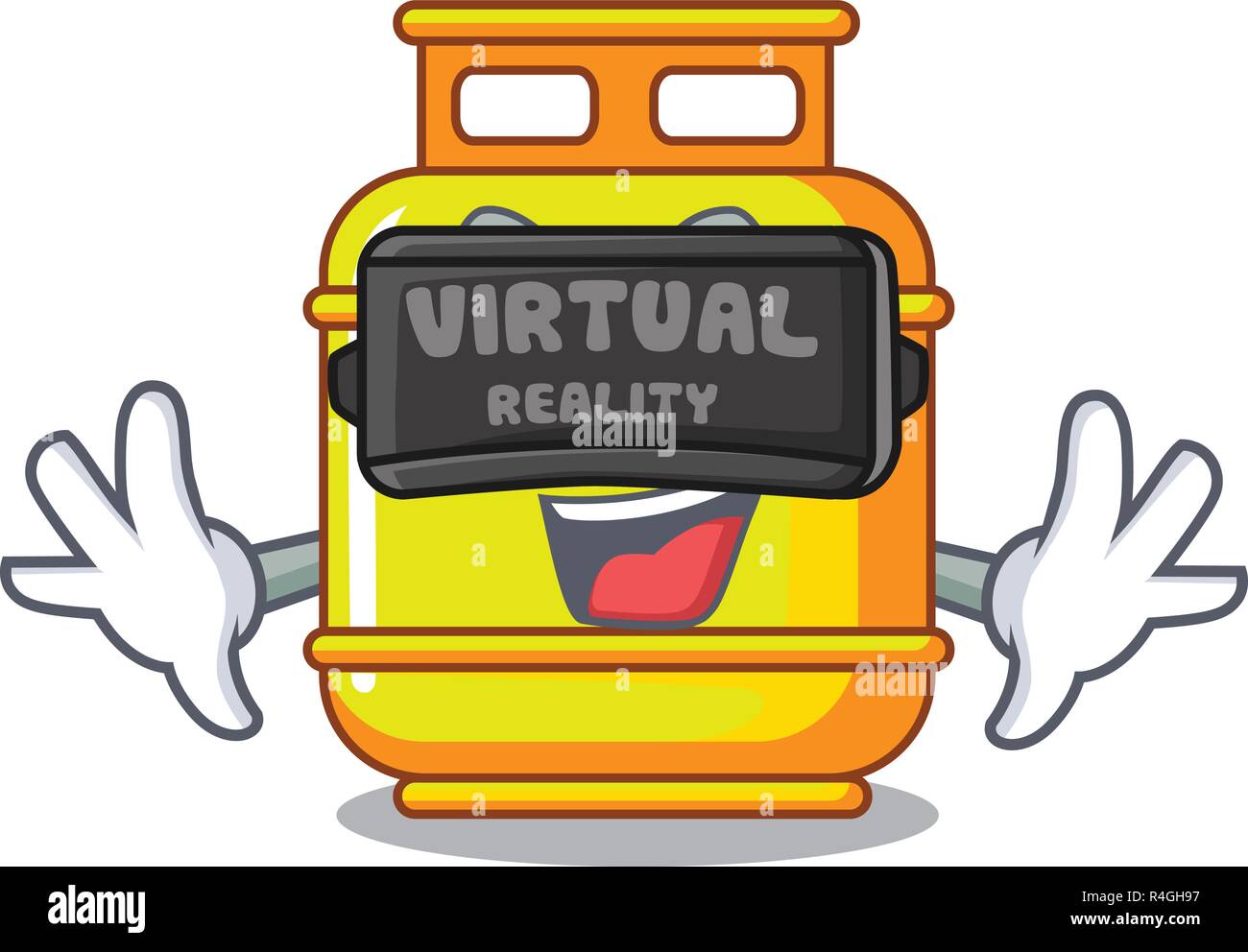 Lpg gas cylinder mascot Stock Vector Images - Alamy