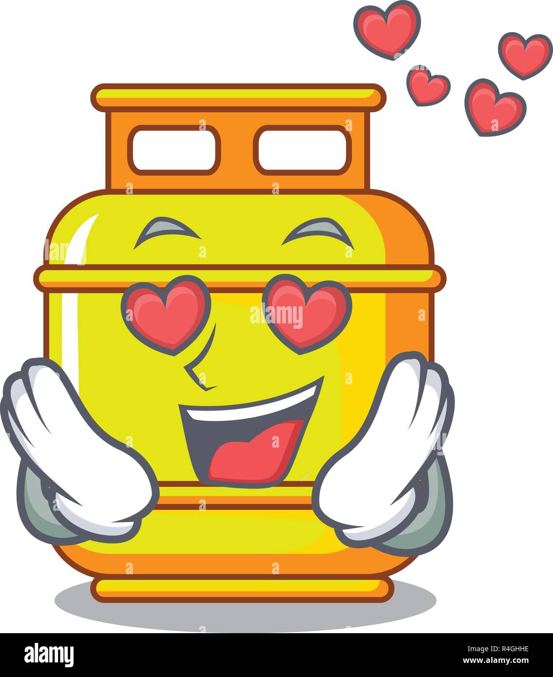 Lpg gas cylinder mascot Stock Vector Images - Alamy