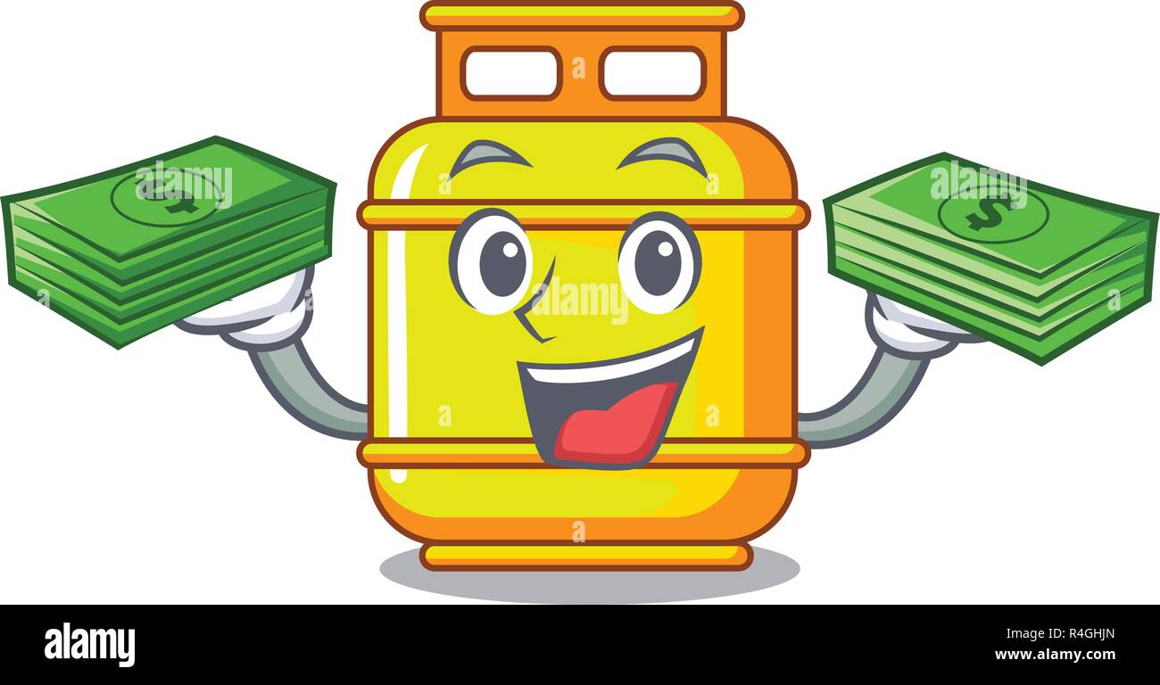Lpg gas cylinder mascot Stock Vector Images - Alamy