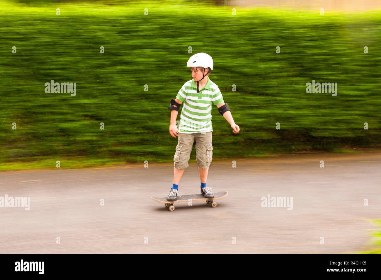 boy skating with speed Stock Photo - Alamy