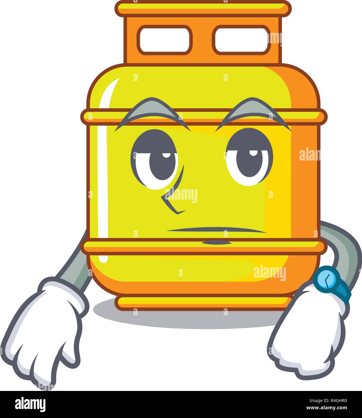 Lpg Gas Cylinder Mascot Stock Vector Images - Alamy
