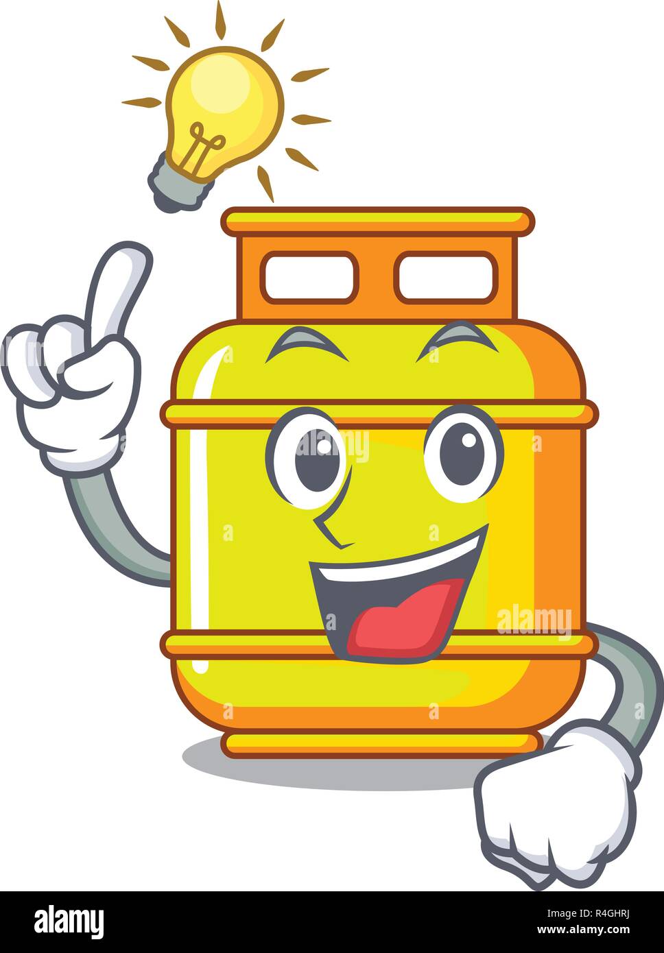 Lpg gas cylinder mascot Stock Vector Images - Alamy