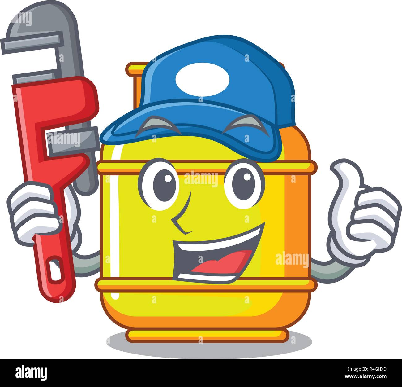 Lpg Gas Cylinder Mascot Stock Vector Images - Alamy