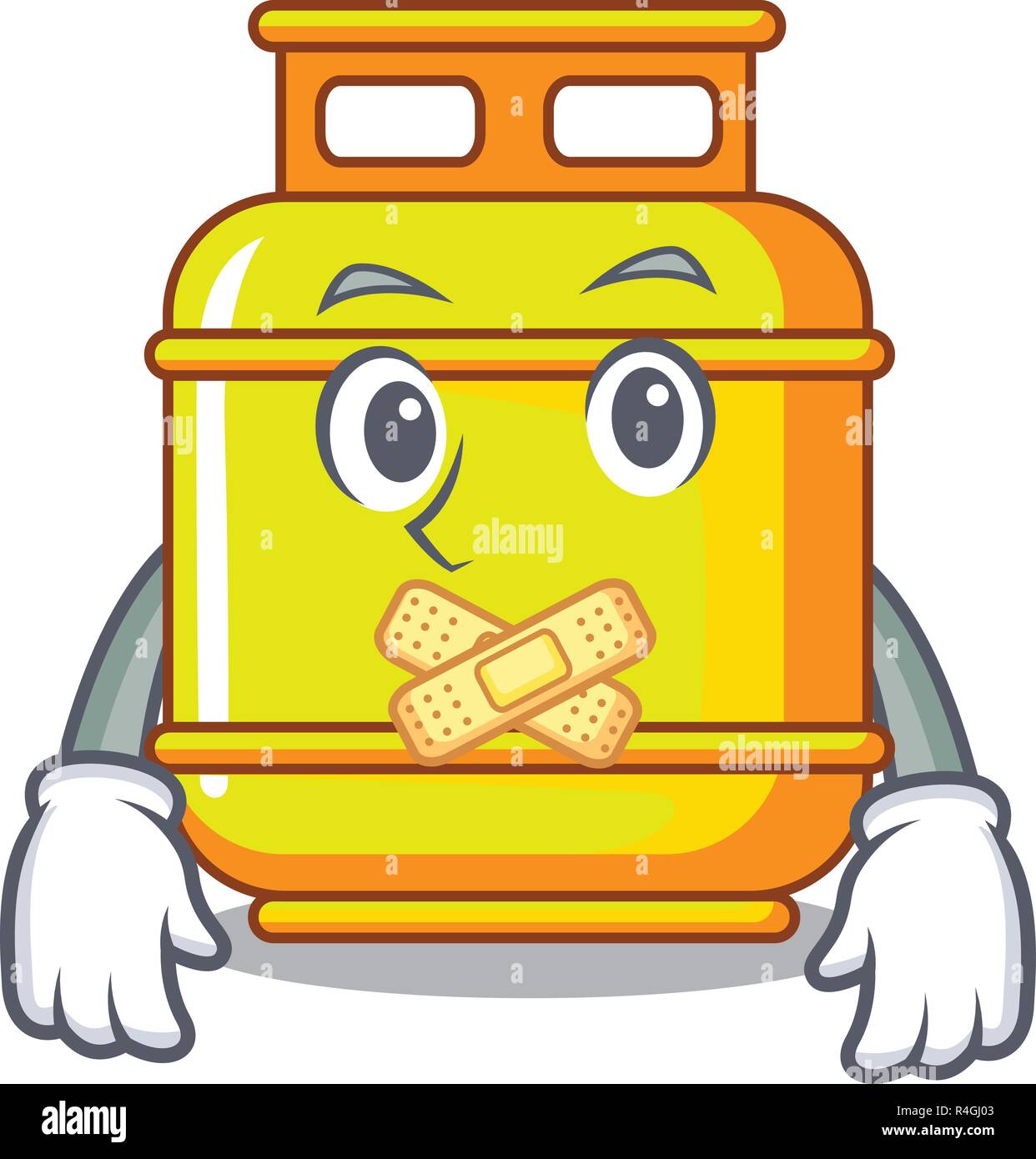 Lpg gas cylinder mascot Stock Vector Images - Alamy