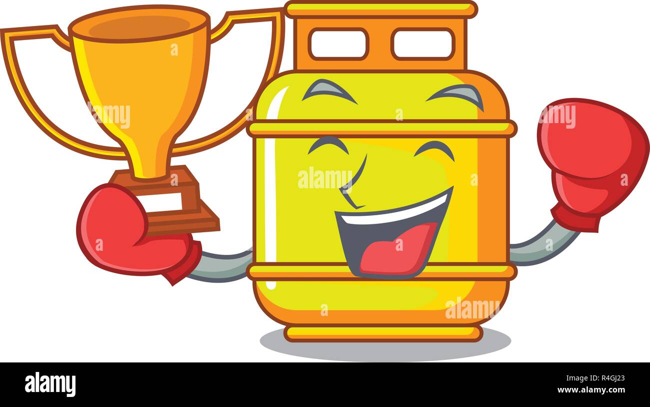 Lpg Gas Cylinder Mascot Stock Vector Images - Alamy