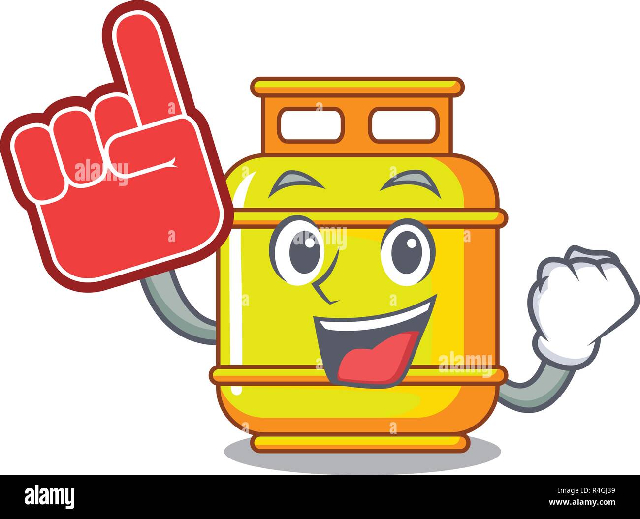 Red gas bottle cartoon icon hi-res stock photography and images - Alamy