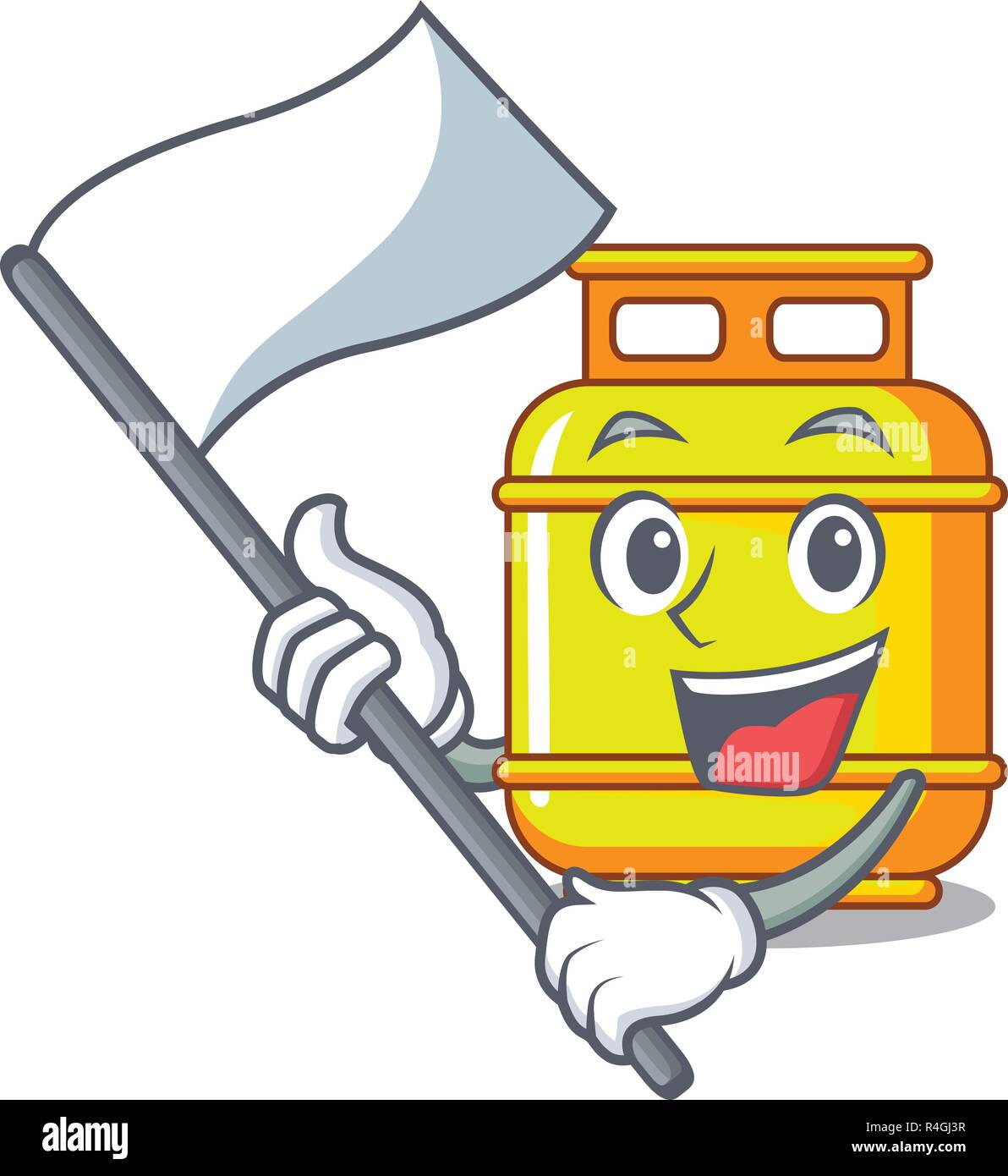 Lpg gas cylinder mascot Stock Vector Images - Alamy