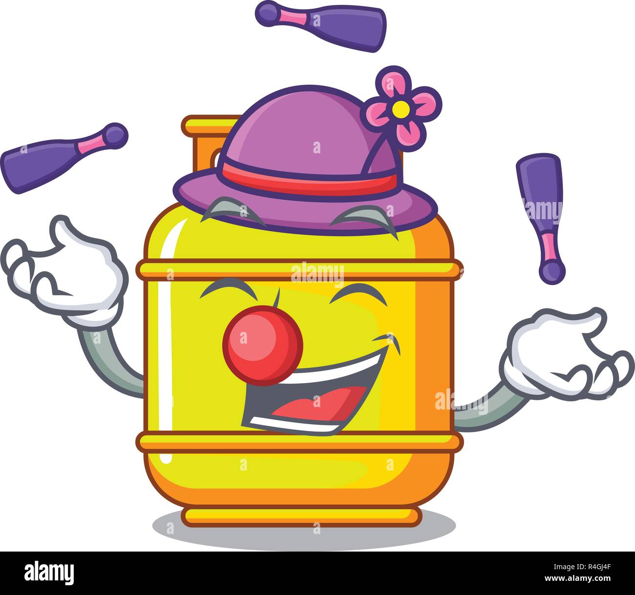 Lpg gas cylinder mascot hi-res stock photography and images - Alamy