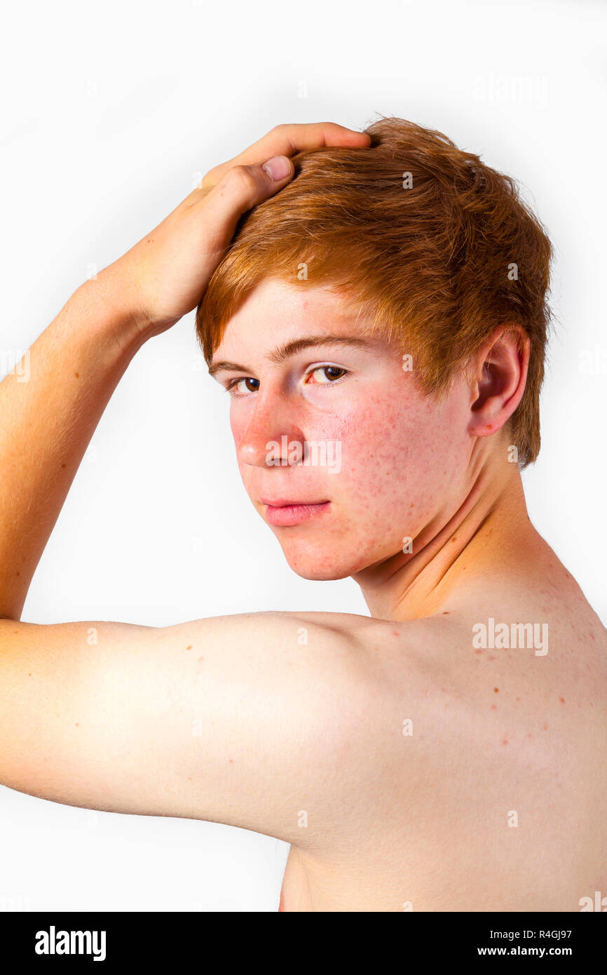 handsome attractive young man in puberty Stock Photo - Alamy