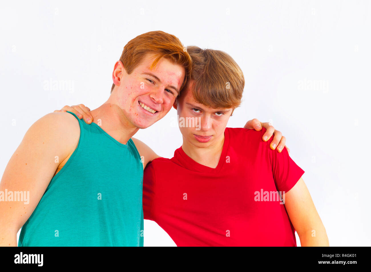 brothers make jokes together and have fun together Stock Photo - Alamy