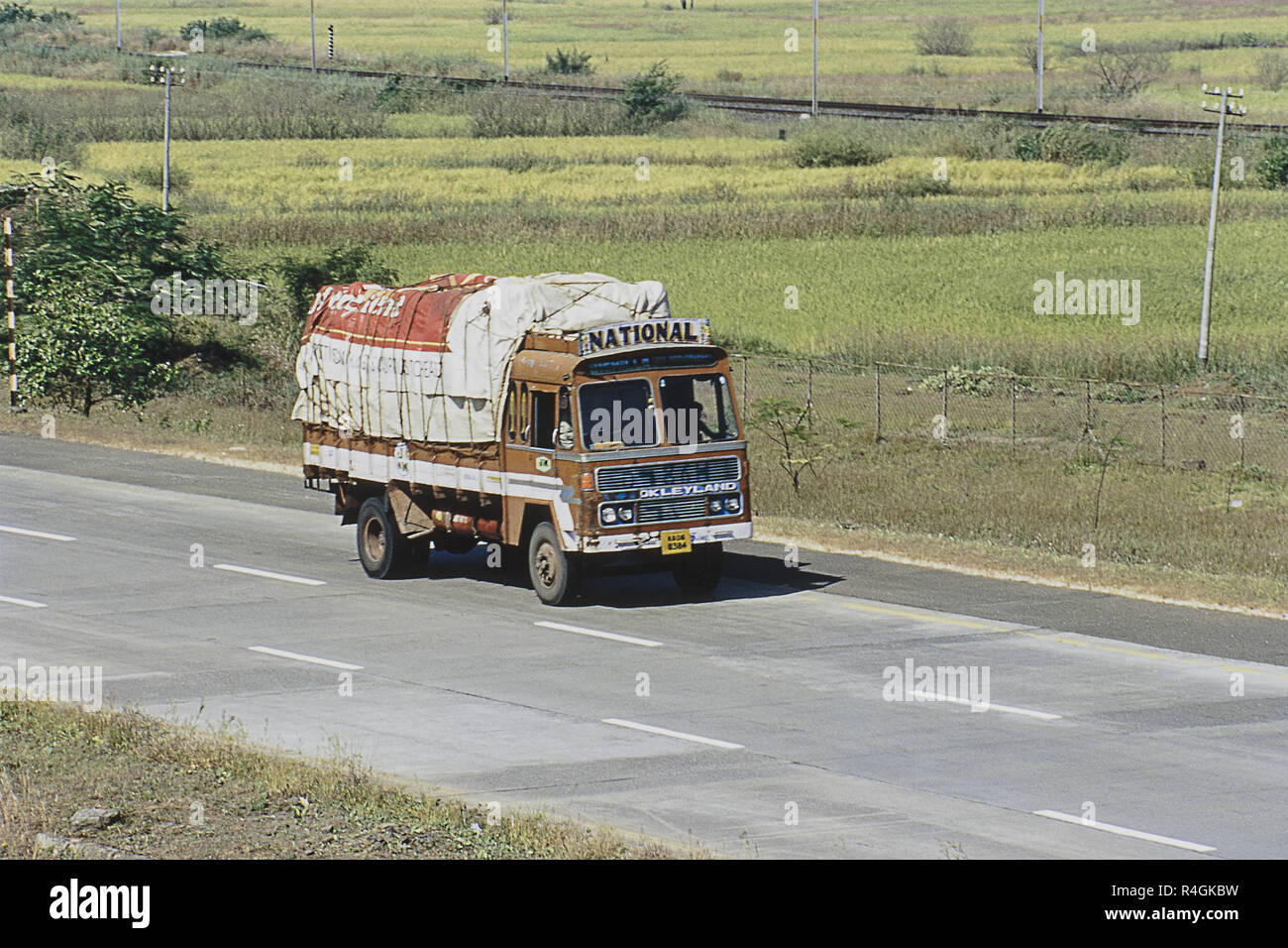 Truck moving on Mumbai Pune Expressway, Lonavala, Pune, Maharashtra ...
