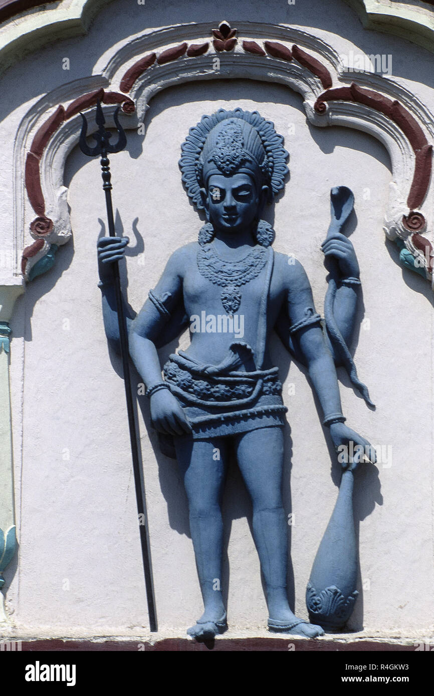 Stone carving on entrance of temple, Parvati, Pune, Maharashtra, India ...
