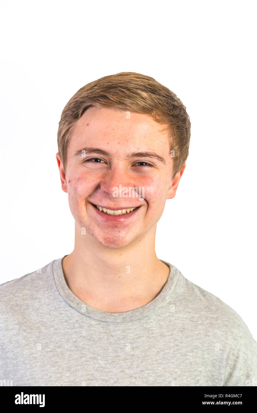 Portrait of an adolescent boy in puberty Stock Photo - Alamy