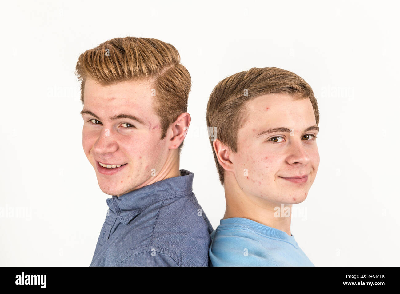 Cute Happy Teen Brothers Laughing High Resolution Stock Photography and ...