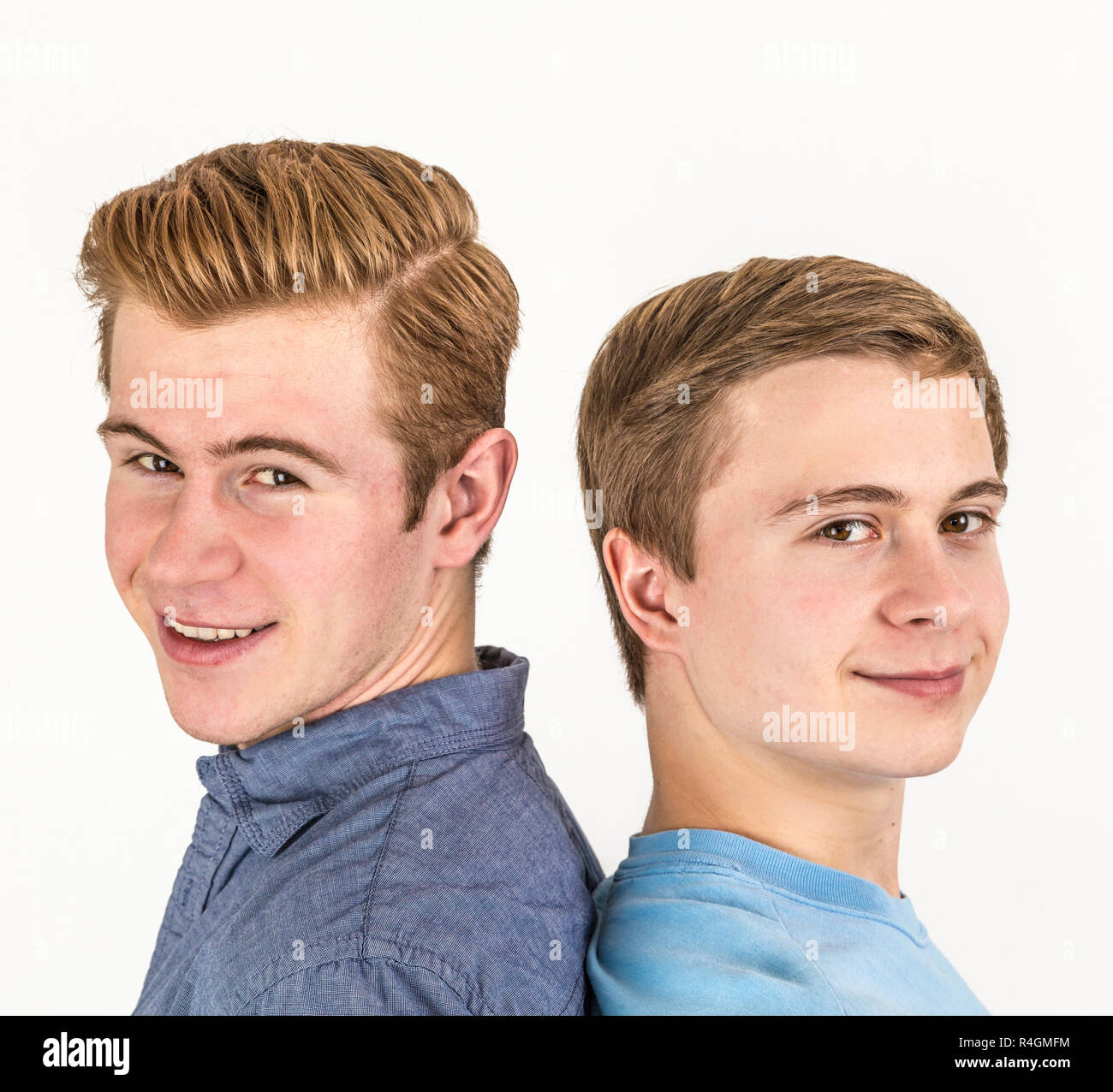 portrait of handsome brothers Stock Photo - Alamy