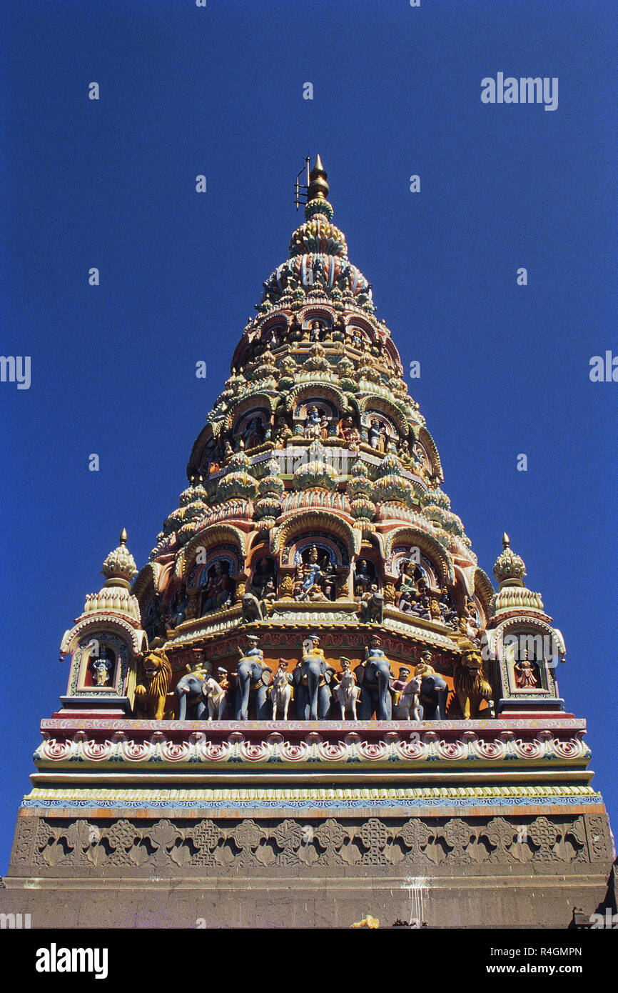 Carving on minaret of Tulja Bhawani Temple, Tuljapur, Maharashtra ...