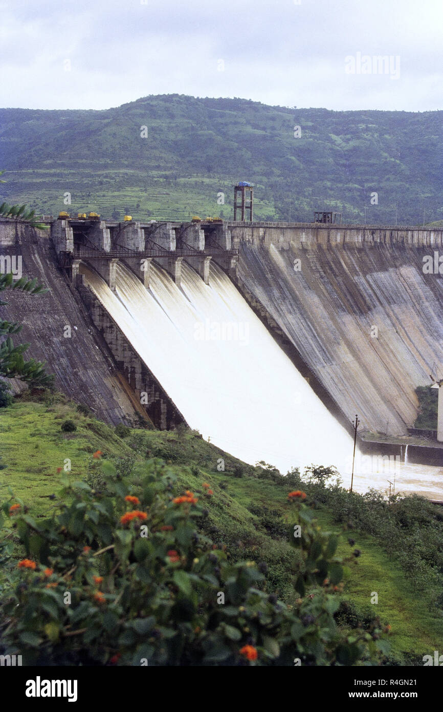 Baji Pasalkar dam masonry, Panshet near Pune, Maharashtra, India, Asia ...