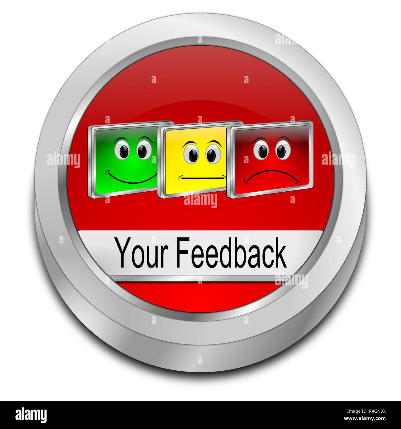 Cartoon illustration evil looking red Cut Out Stock Images & Pictures ...