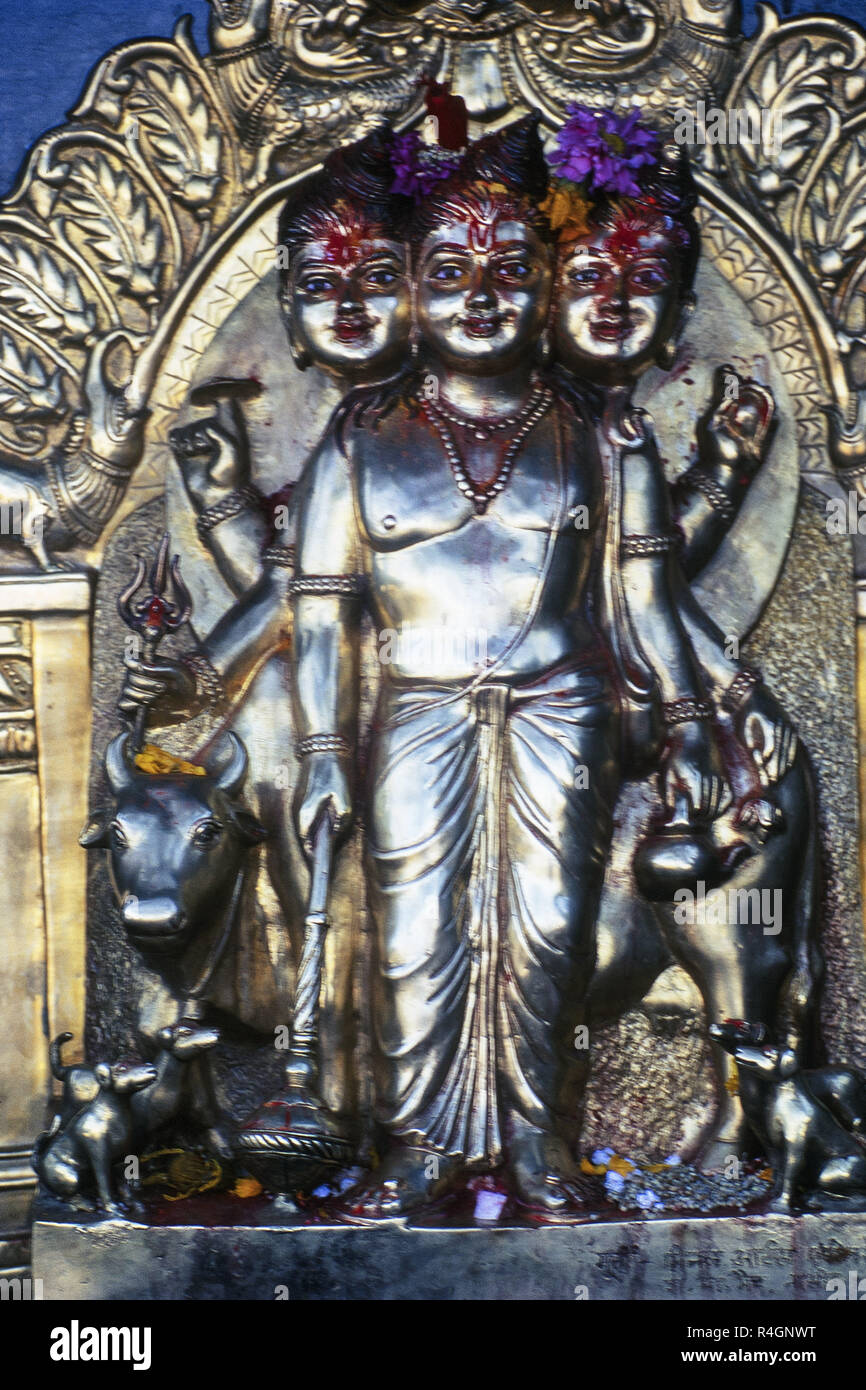 Statue of Shri Dattatreya, Nashik, Maharashtra, India, Asia Stock Photo ...