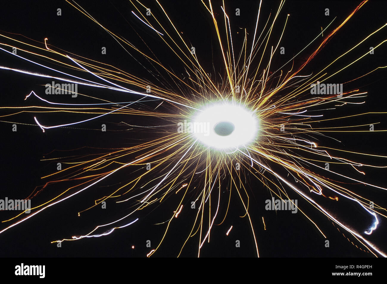 Firecracker display of Zamin Chakkar at Diwali festival, Mumbai, India ...