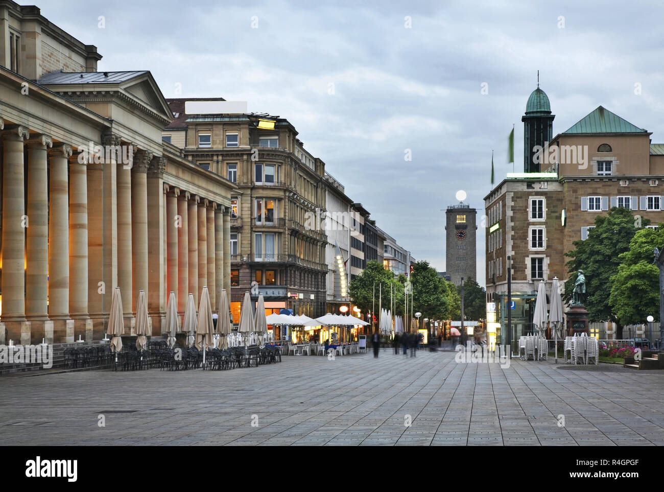 King street in Stuttgart. Germany Stock Photo - Alamy