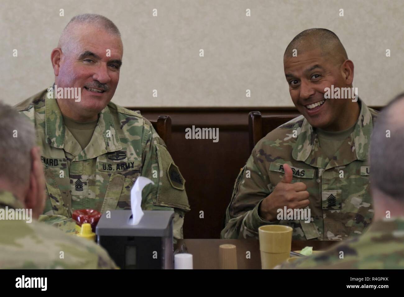 U.S. Army Command Sgt. Maj. Joseph Menard, command sergeant major of ...