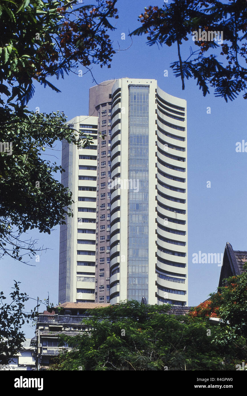 Bombay Stock Exchange building, Fort, Mumbai, India, Asia Stock Photo ...