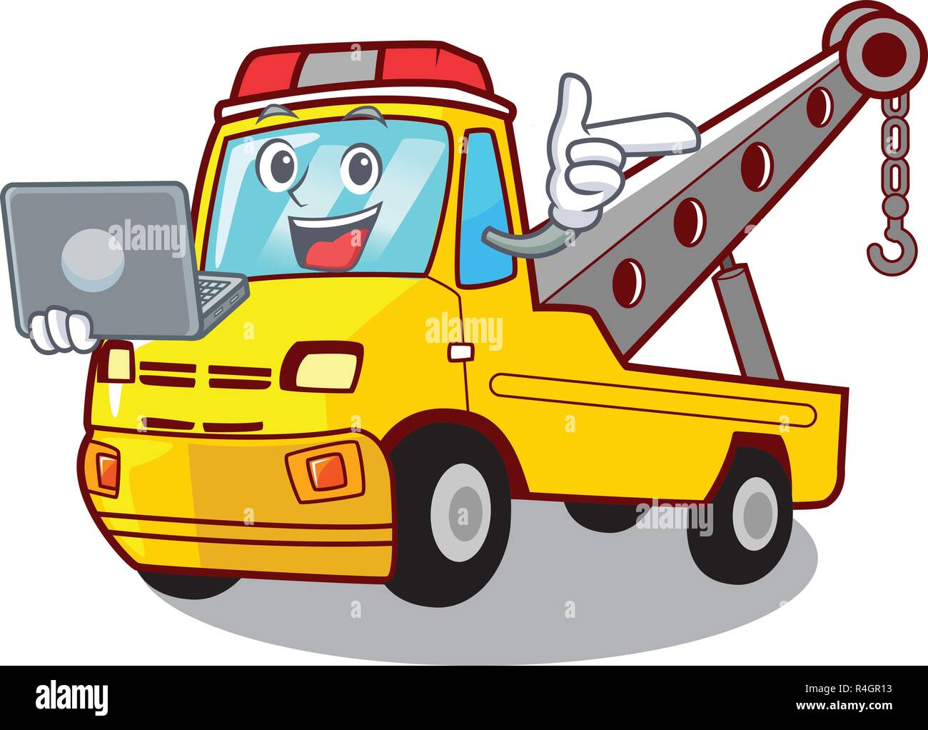 Cartoon tow truck hi-res stock photography and images - Alamy