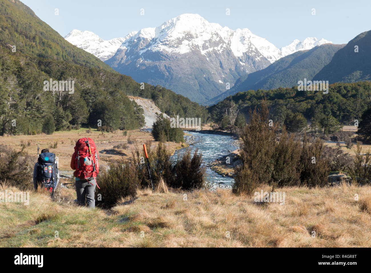 Hiking Greenstone and cables track Stock Photo - Alamy