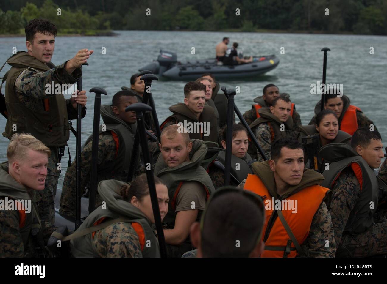 U.S. Marines and Sailors, with Task Force Koa Moana, plan an assault on ...