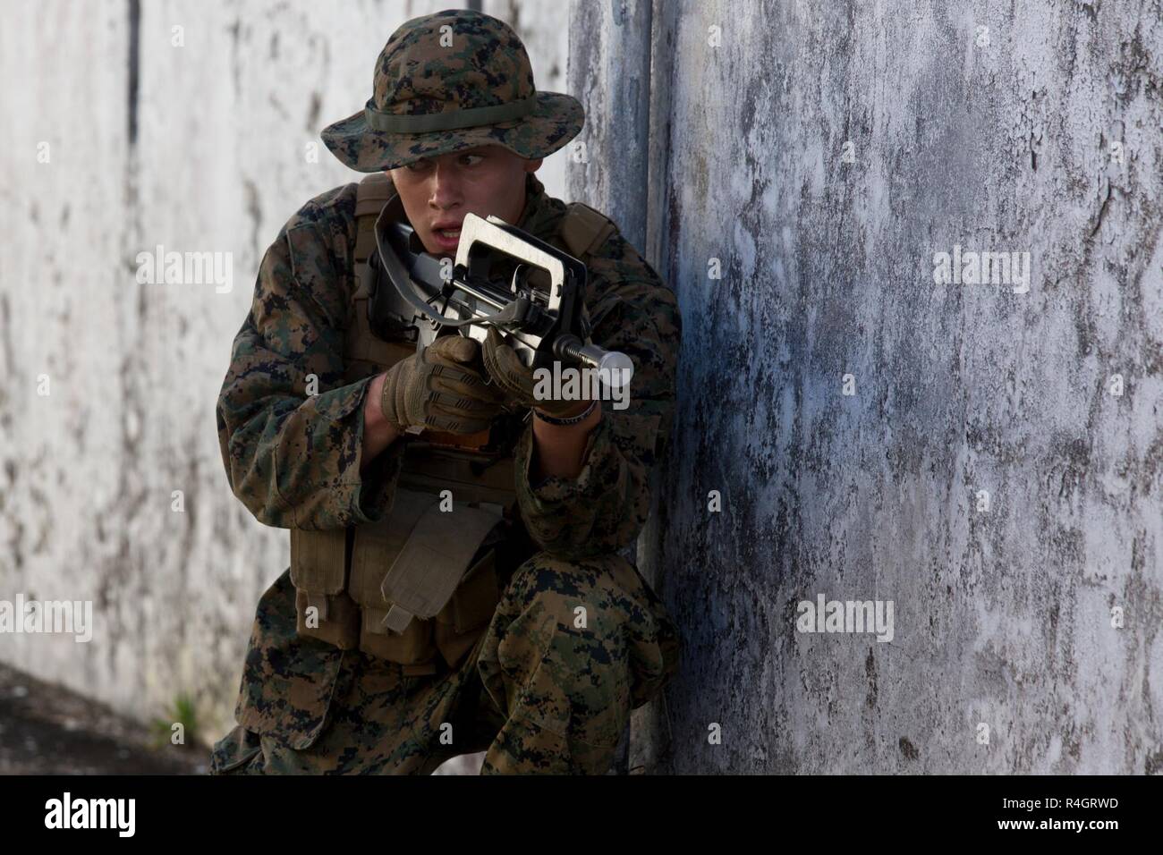 U.S. Marine Corps Cpl. Daniel Hulse, a combat engineer with Task Force ...