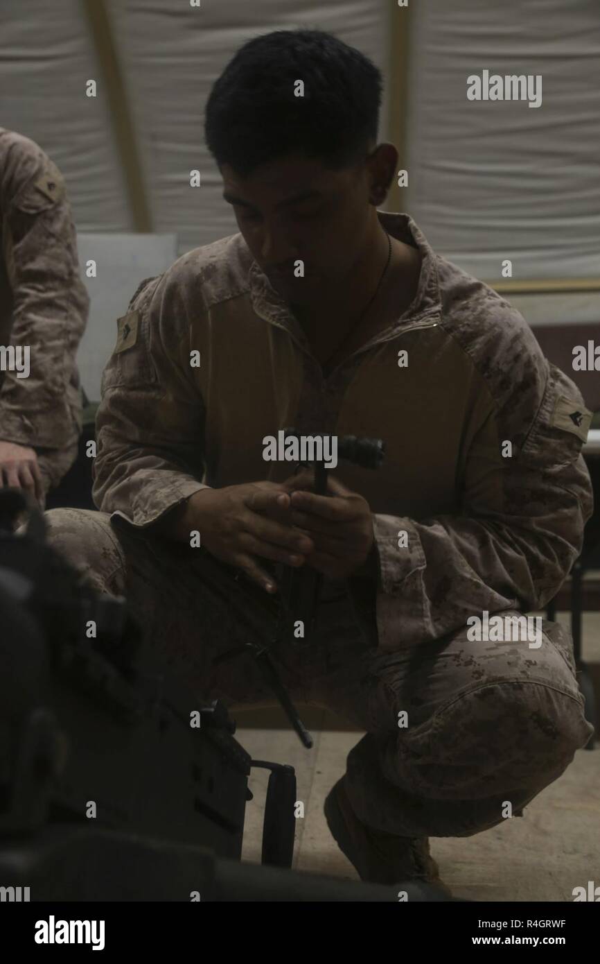 (SOUTHWEST ASIA) - U.S. Marine Corps Cpl. Arthur Duarte, a fire ...