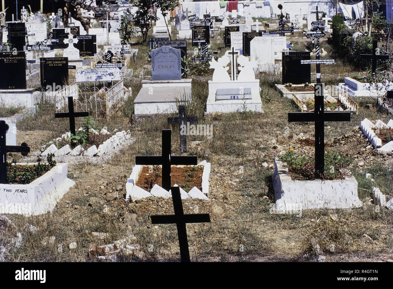 Cemetery cross, Graveyard, Mumbai, India, Asia Stock Photo - Alamy