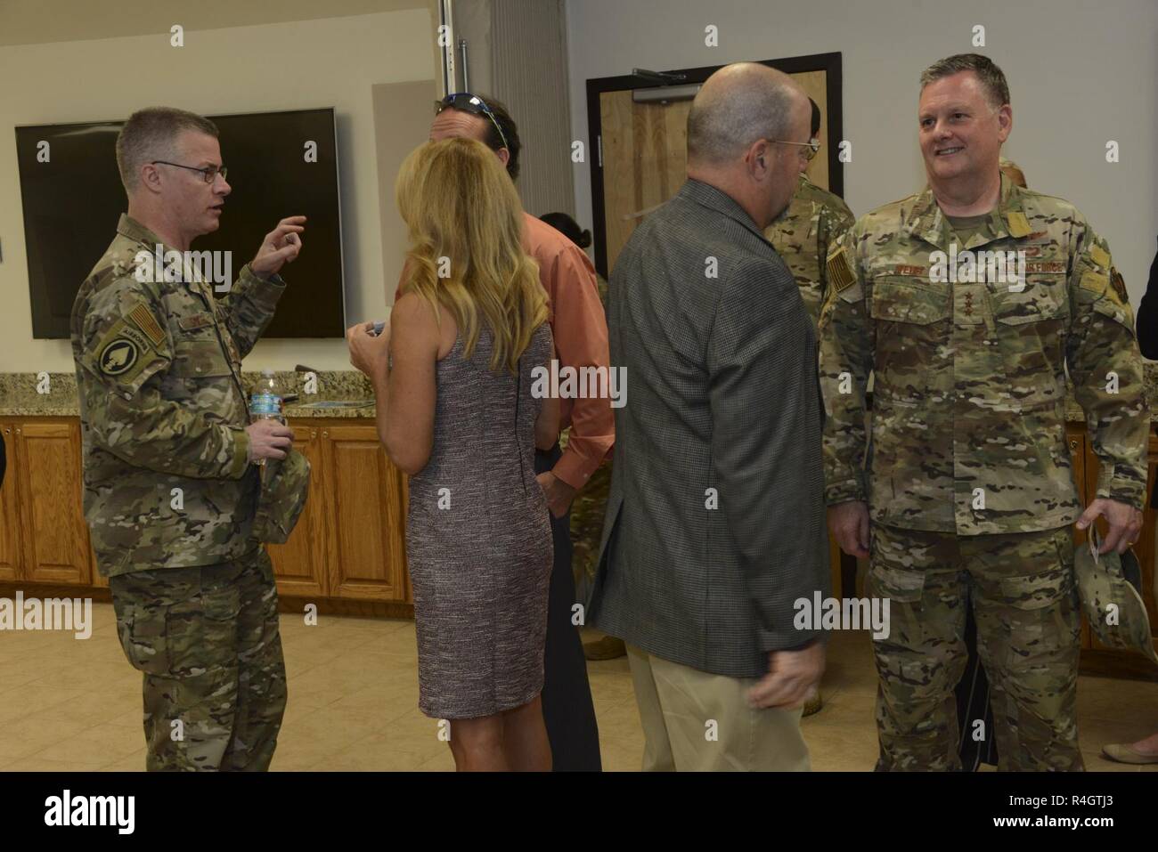 U.S. Air Force Lt. Gen. Brad Webb (far right), commander of Air Force Special Operations Command ...