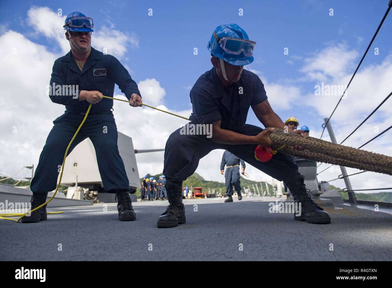 PAGO PAGO, American Samoa (Oct. 27, 2018) Boatswain’s Mate Seaman Chase ...