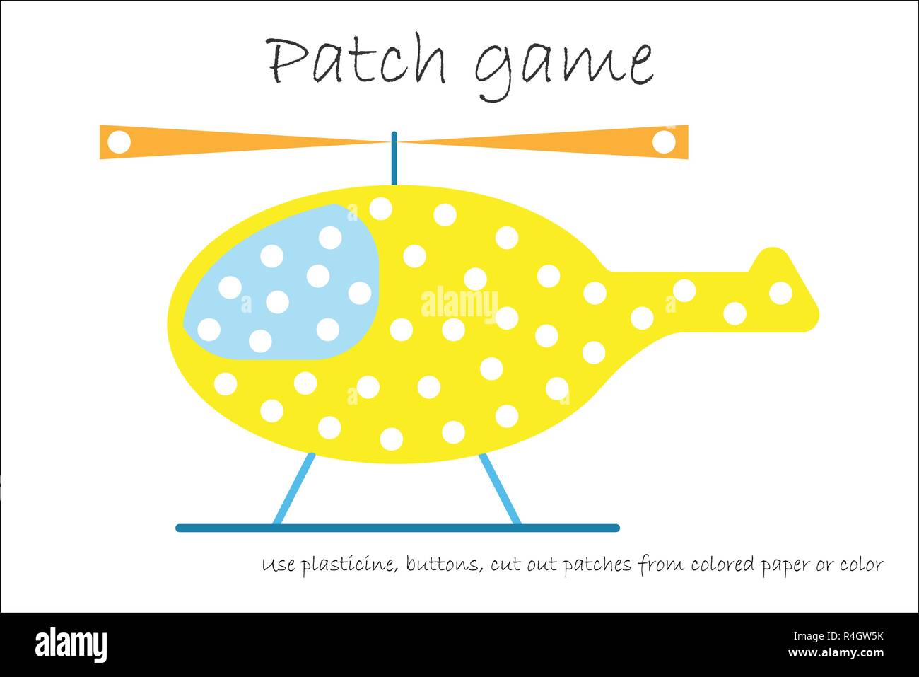 Education Patch game helicopter for children to develop motor skills ...