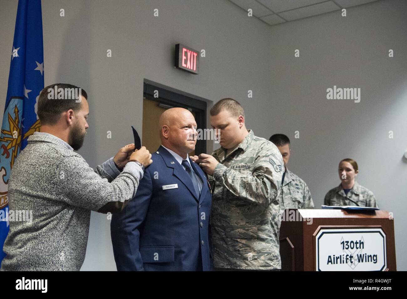 Lt. Col. William Persinger, 130th Airlift Wing deputy Mission Support ...