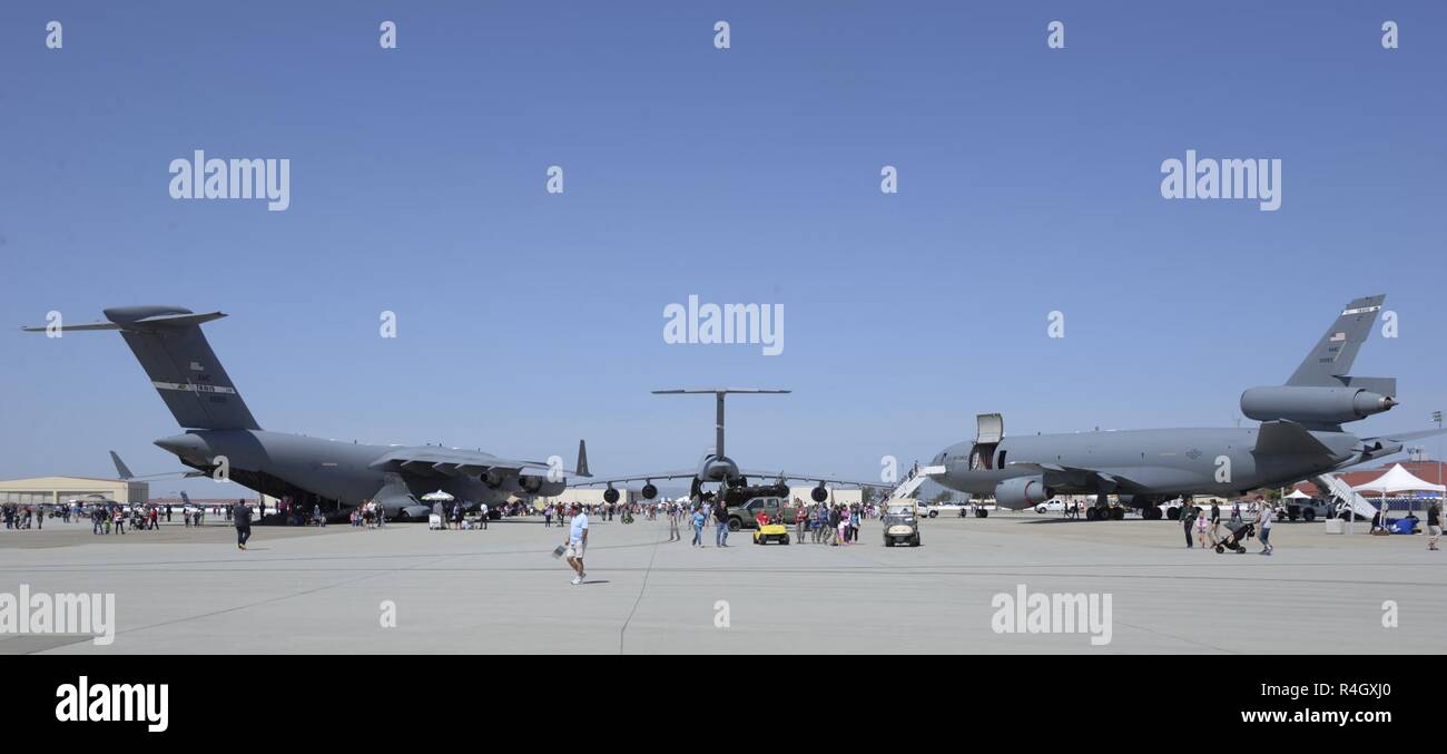 A variety of airframes sit on the runway May 7 at the Wings Over Solano ...