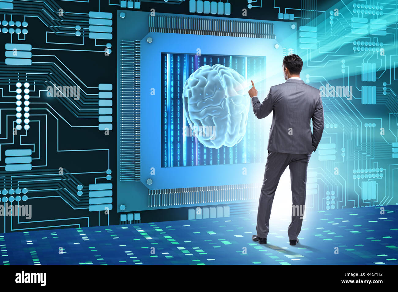 Cognitive computing concept as modern technology Stock Photo - Alamy