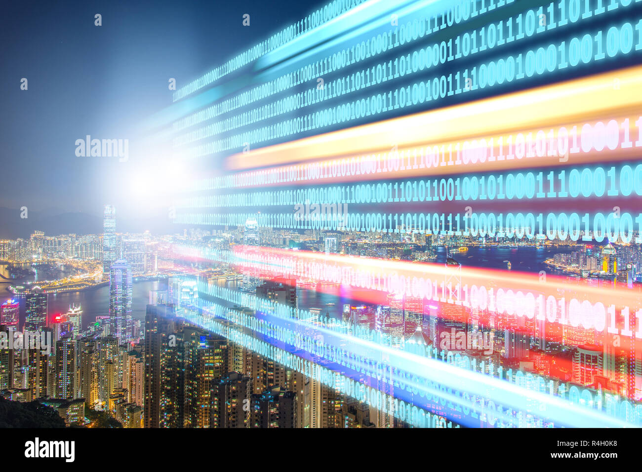 Concept of modern digital city and innovation Stock Photo - Alamy