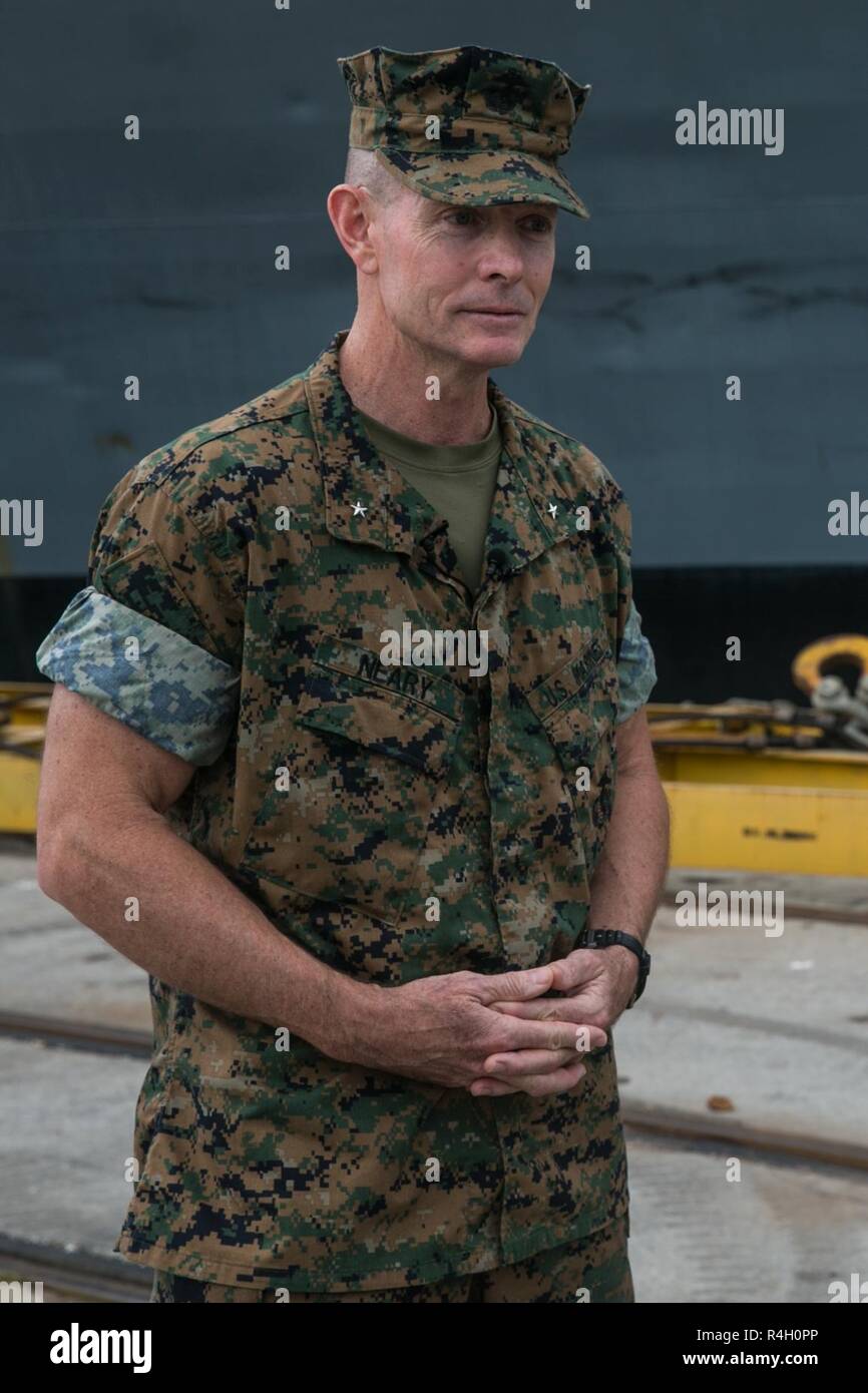 The commanding general of 2nd marine expeditionary brigade hi-res stock ...