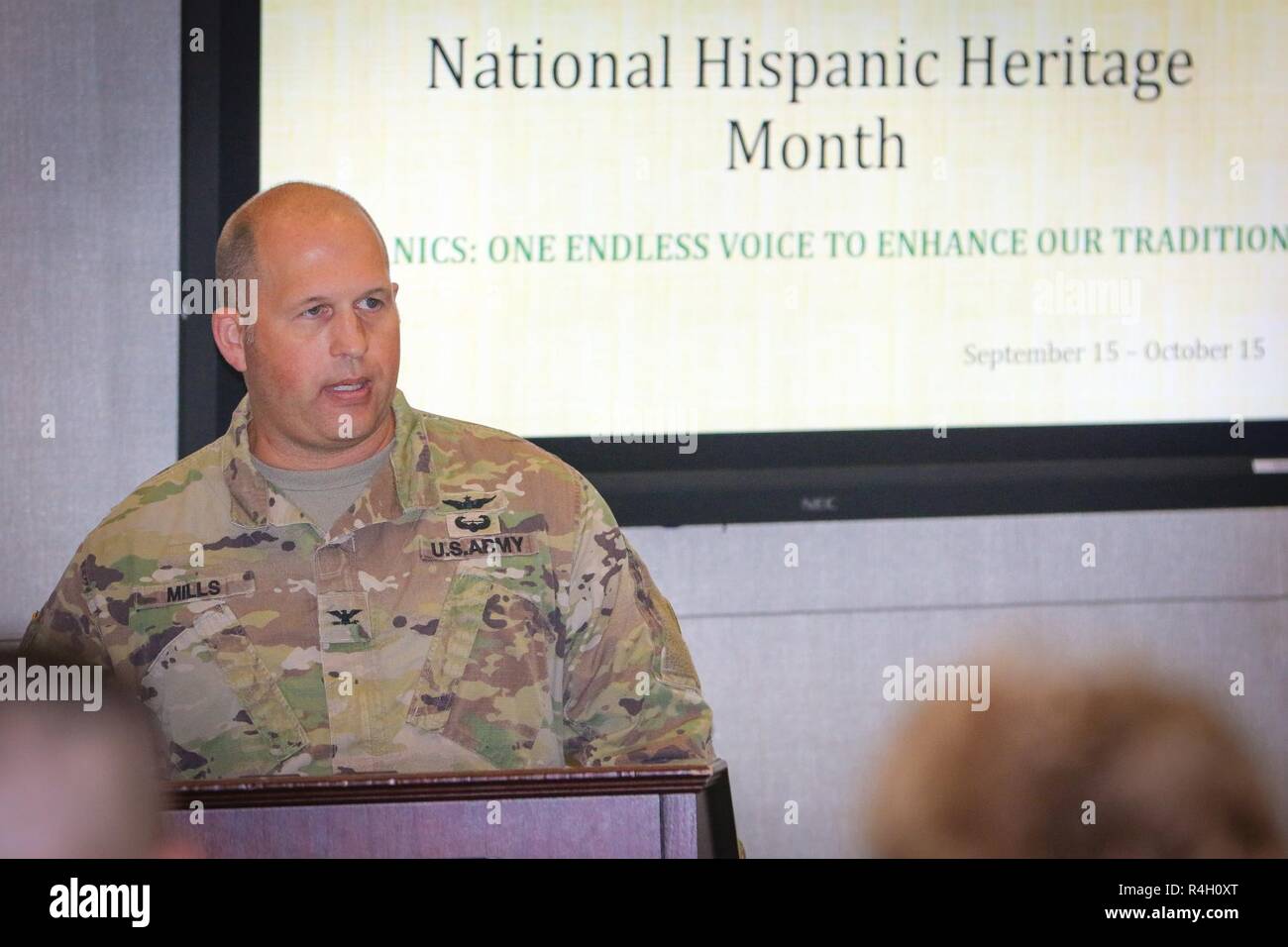 Col. Douglas W. Mills, commander of the 2503rd Digital Liaison ...
