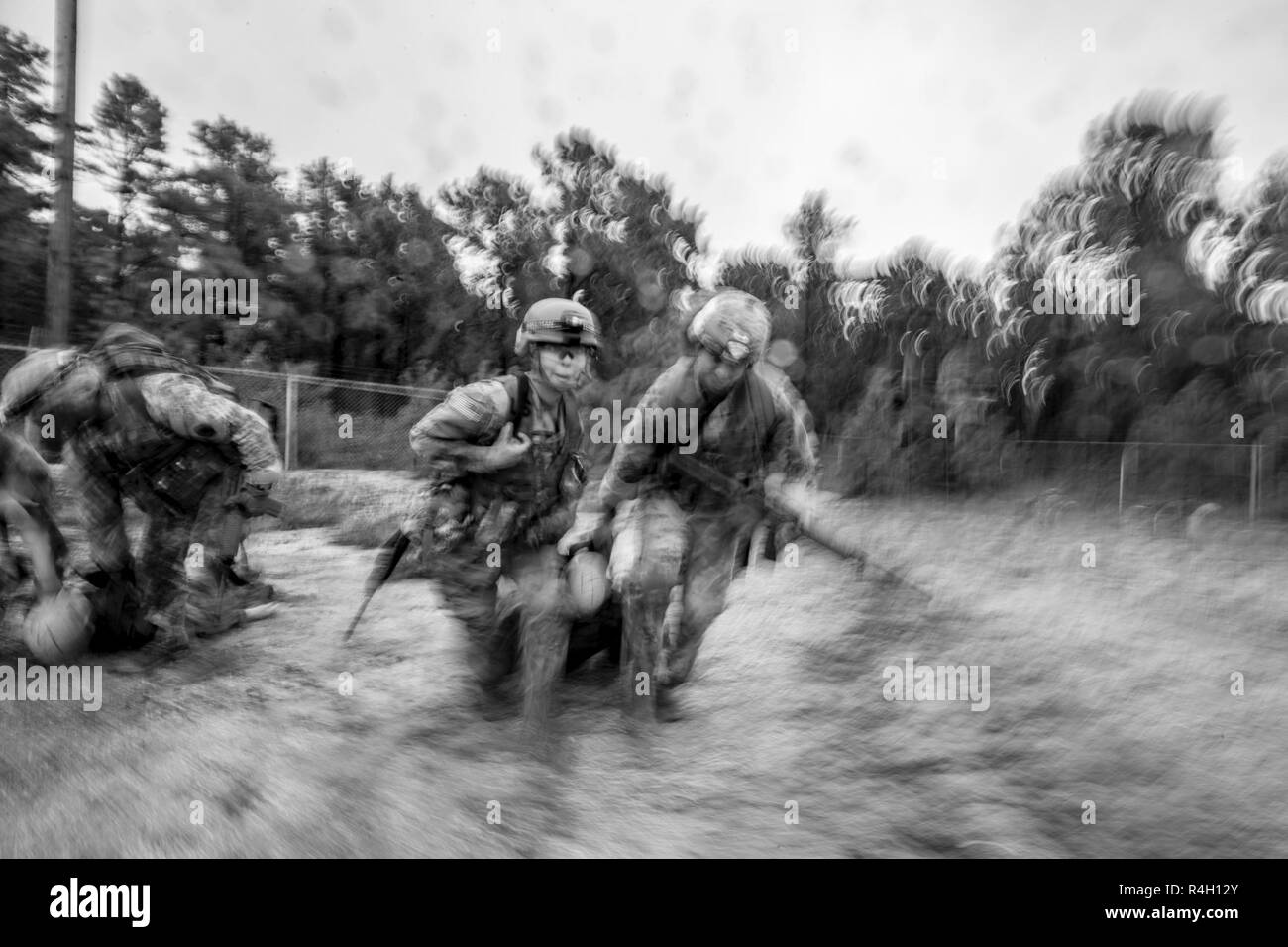 New Jersey Army National Guard combat medics pull simulated casualties ...