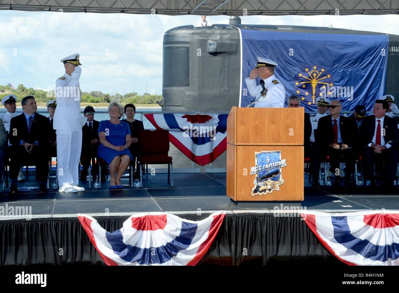 PORT CANAVERAL, Fla. (Sept. 29, 2018) Adm. J. Franklin Caldwell, Jr ...