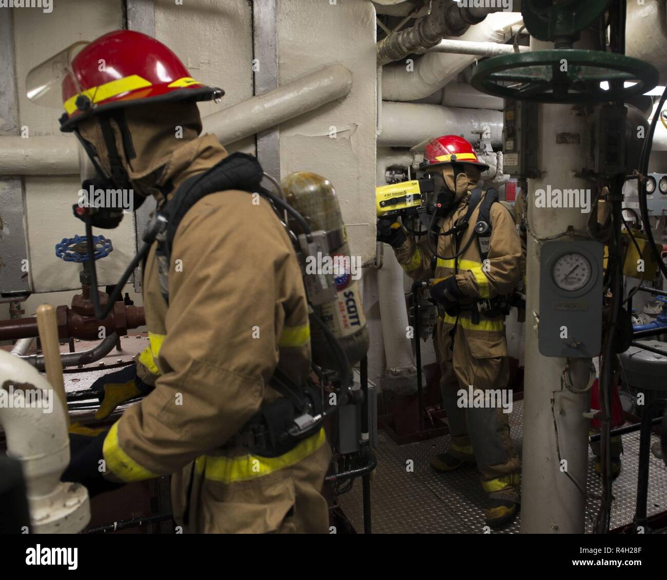 SOUTH CHINA SEA (Sept. 29, 2018) - Fireman Christopher Maddaloni ...