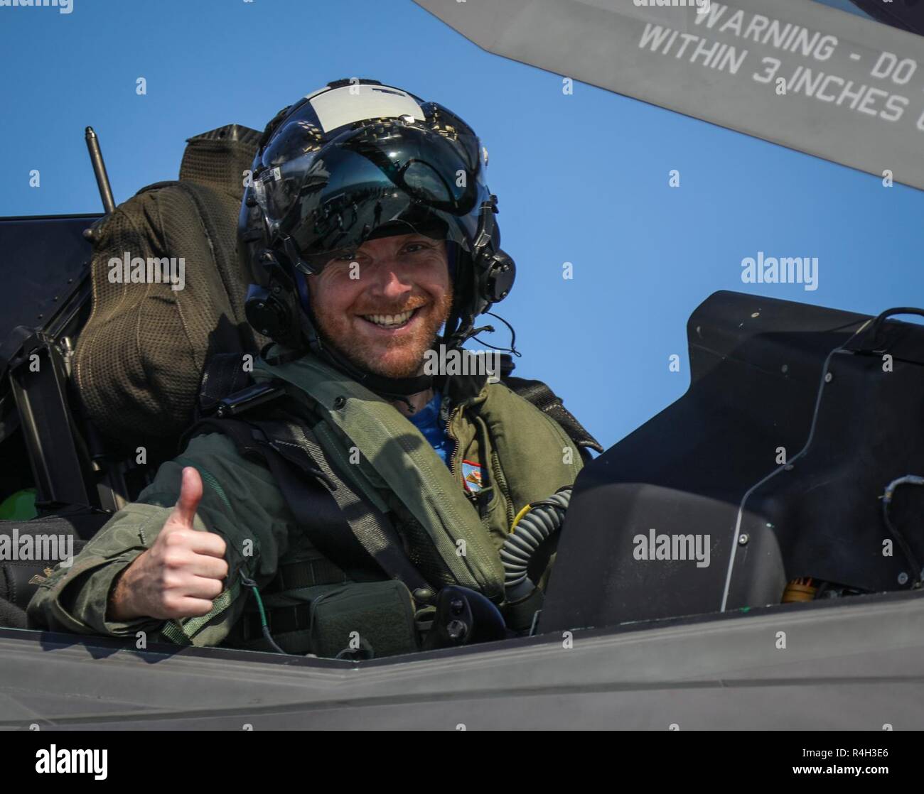Royal Navy Cmdr. Nathan Gray, test pilot with the F-35 Integrated Test ...