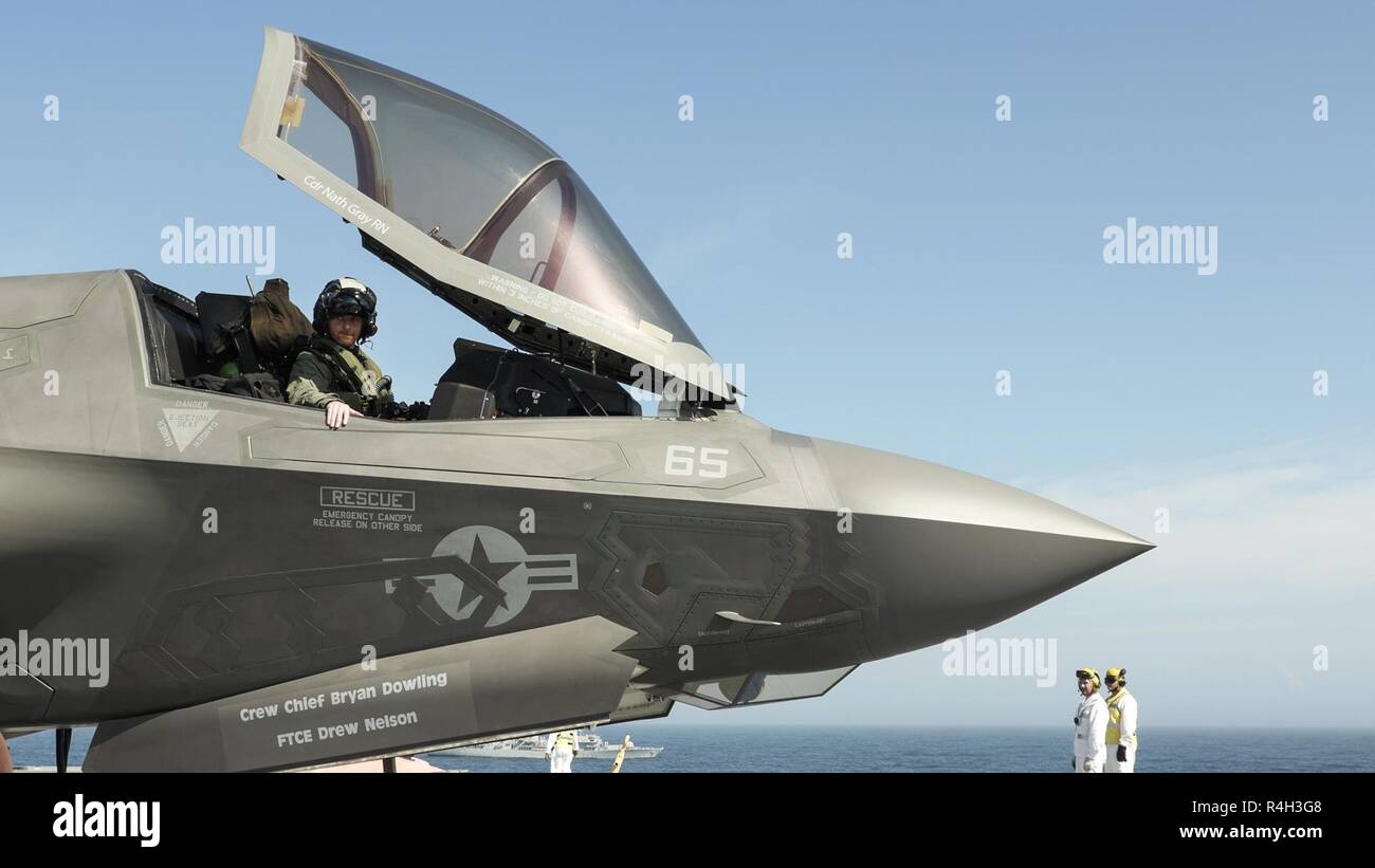 Royal Navy Commander, Nathan Gray, test pilot with the F-35 Integrated ...