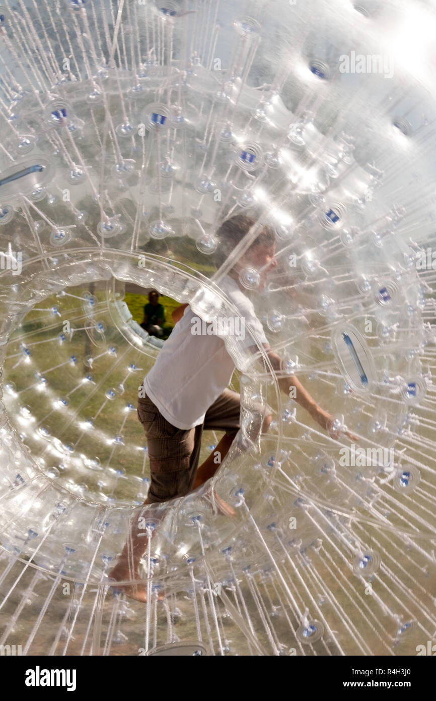 Zorbing time hi-res stock photography and images - Alamy